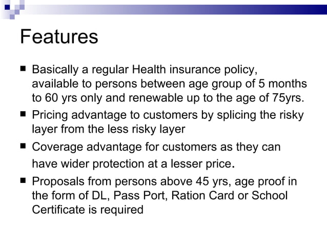 Star Super Surplus Insurance Policy Ppt | PPT