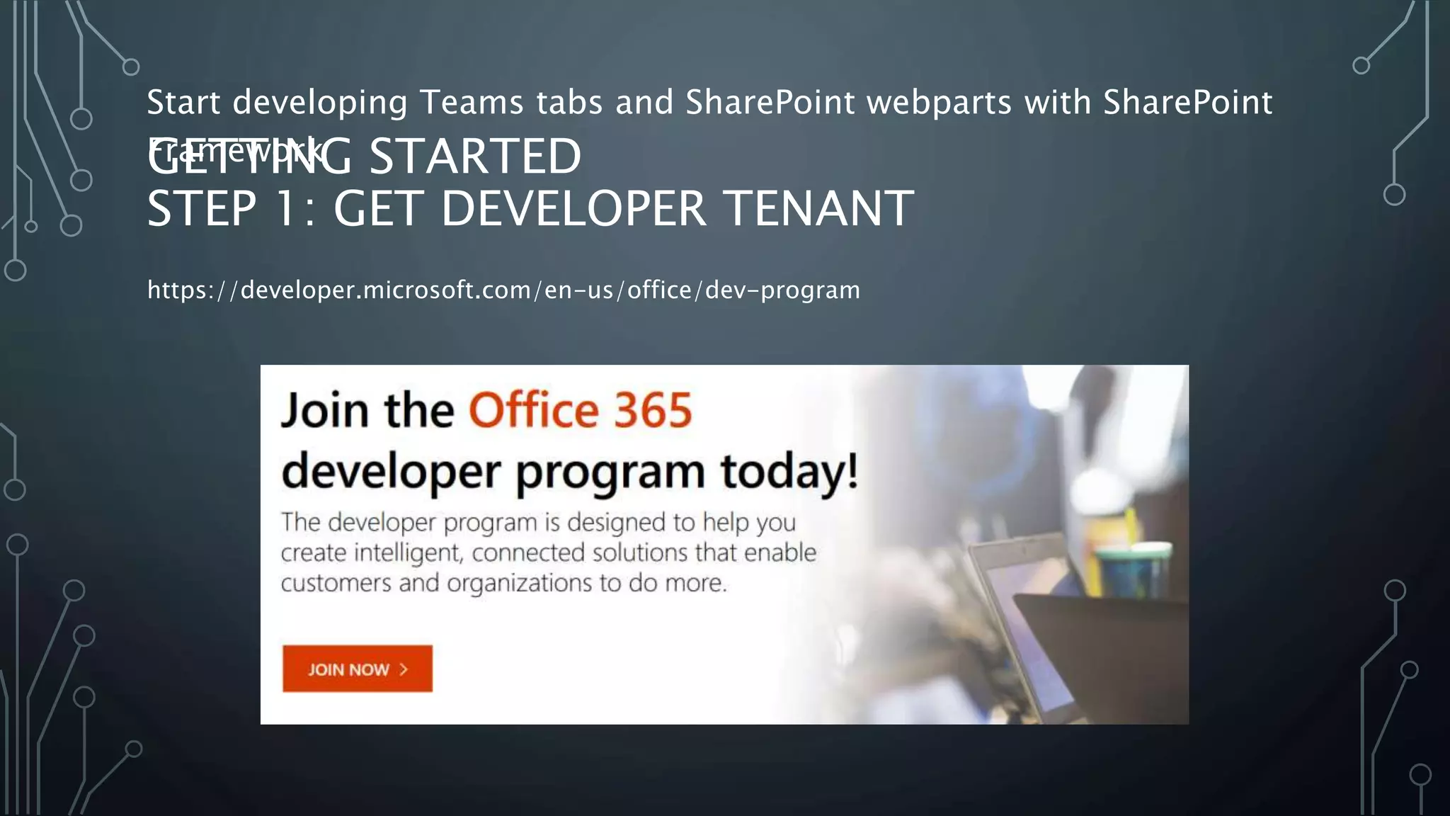Start developing Microsoft Teams tabs and SharePoint webparts with SharePoint Framework - Olli ...