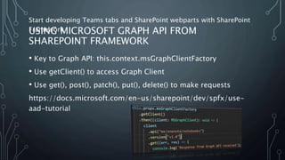 Start developing Microsoft Teams tabs and SharePoint webparts with ...
