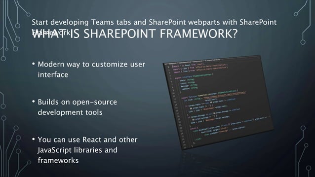 Start Developing Microsoft Teams Tabs And Sharepoint Webparts With Sharepoint Framework Olli