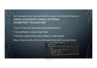 O365Con19 - Start Developing Teams Tabs and SharePoint Webparts with SPFX - Olli Jääskeläinen | PPT