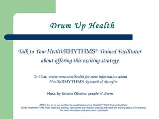 Start Health Rhythms Presentation | PPT