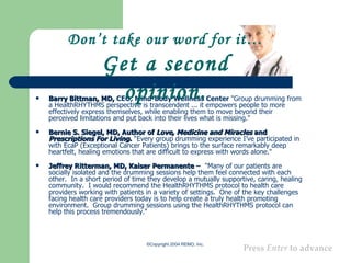 Start Health Rhythms Presentation | PPT