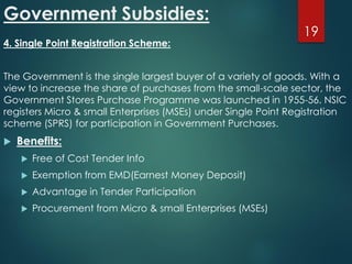 START-UP: India: Benefits qua IT/Government Scheme/Loans | PPT