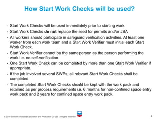start-work-checks to stop fatalities at workplace | PPT