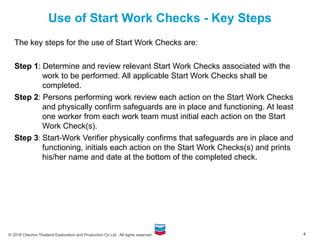 start-work-checks to stop fatalities at workplace | PPT
