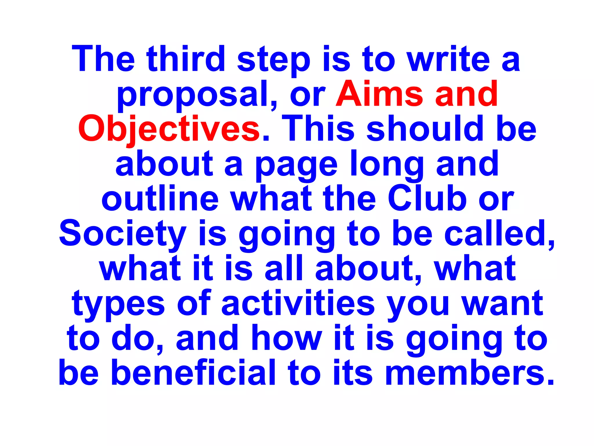 Start your own Club or Society | PPT