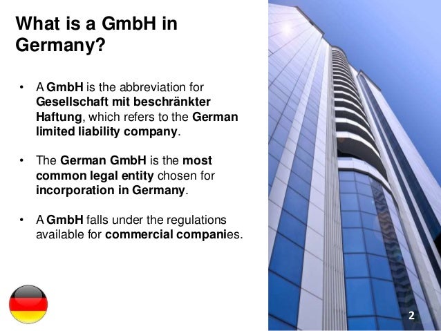 Start a GmbH in Germany