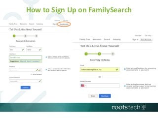 Start and Grow Your Family Tree on FamilySearch.org - Presentation | PDF