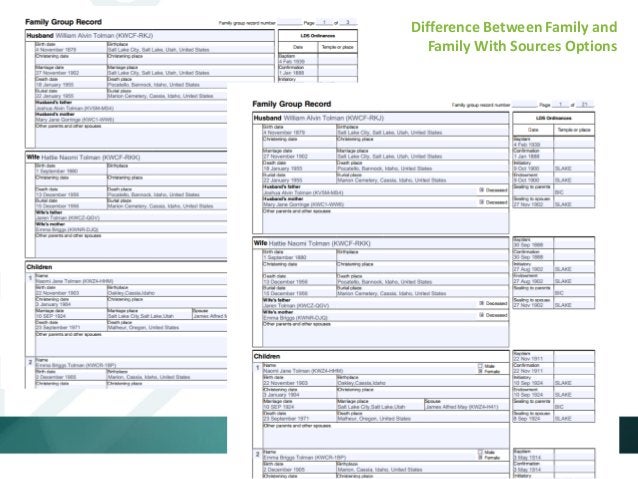 Start and Grow Your Family Tree on FamilySearch.org - Presentation ...