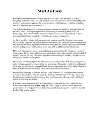 Start An Essay.pdf
