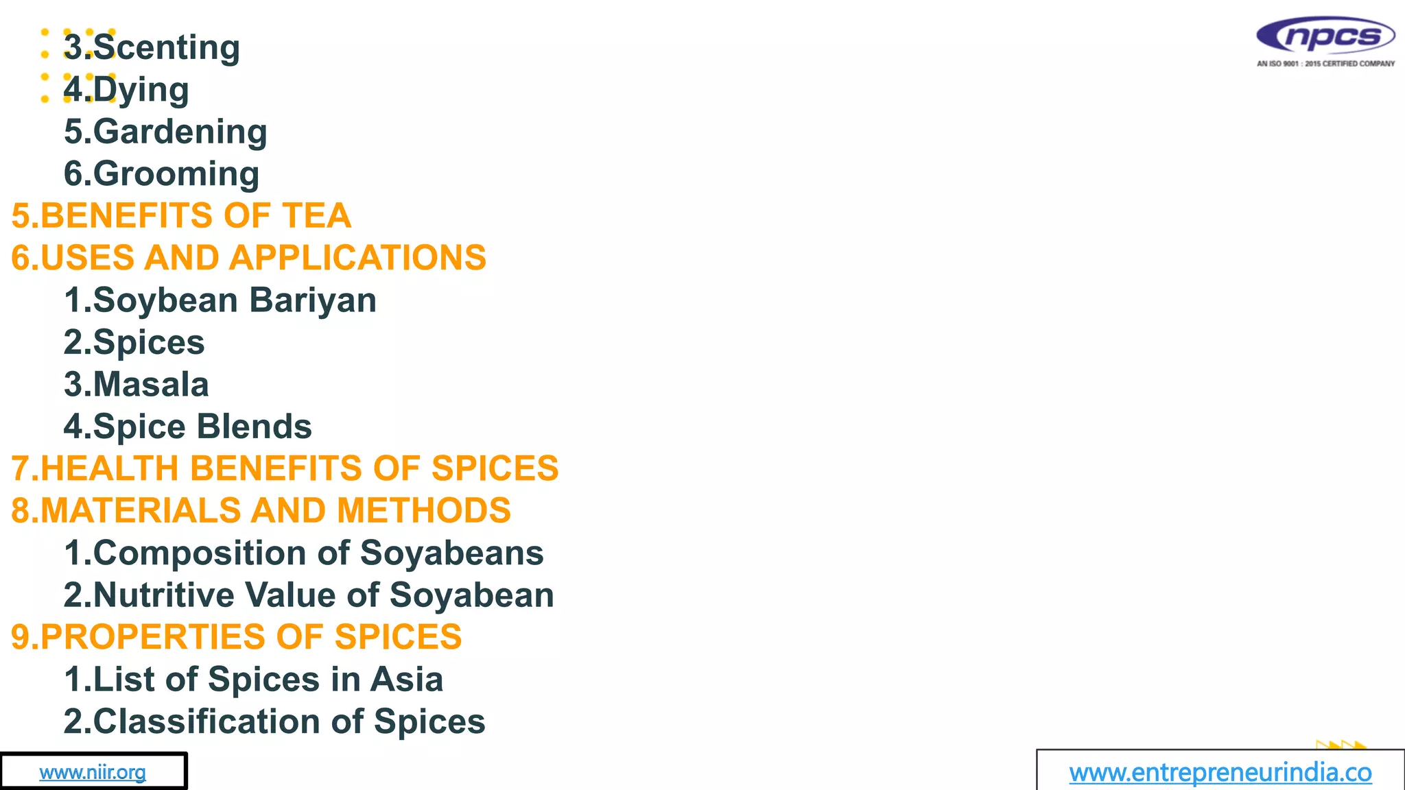 Start an Integrated Unit for Soya Nugget, Tea Packaging, Turmeric ...