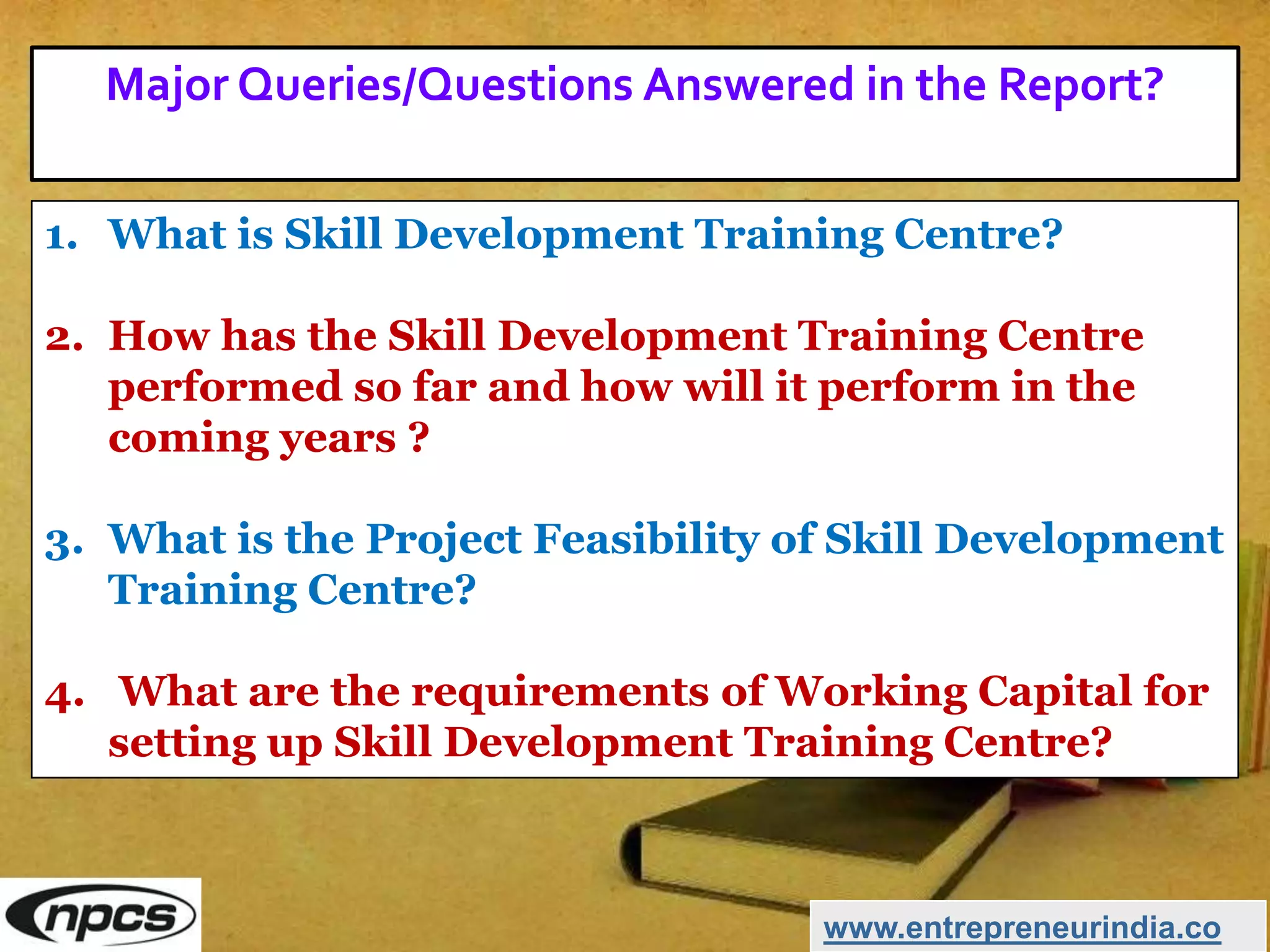 Start a skill development training centre | PPTX