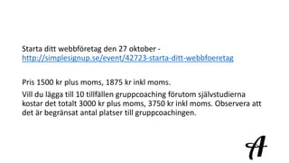 Starta webbföretag | PPTX