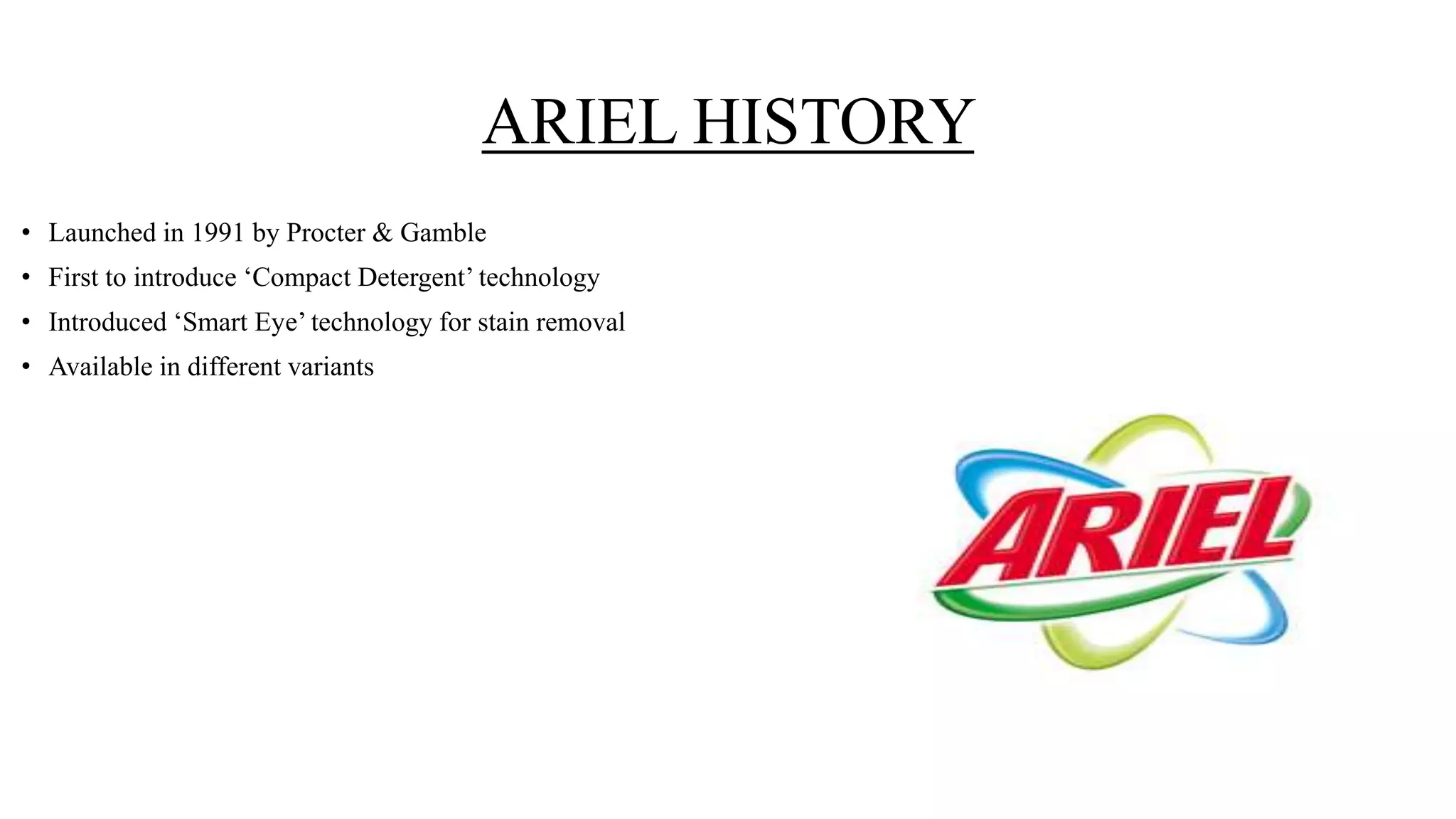 Ariel vs Surf excel Brand comparison. | PPTX