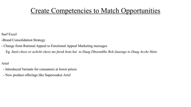 Ariel vs Surf excel Brand comparison. | PPTX | Advertising Industry ...