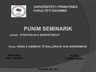 Startegjia e marketingut | PPT