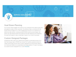 STARTEK Offerings | PDF