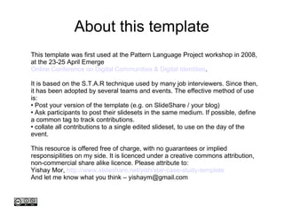 S.T.A.R.R case study template | PPT