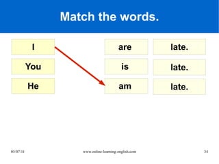 Present tense verb 'be' | PPT