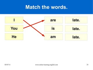 Present tense verb 'be' | PPT