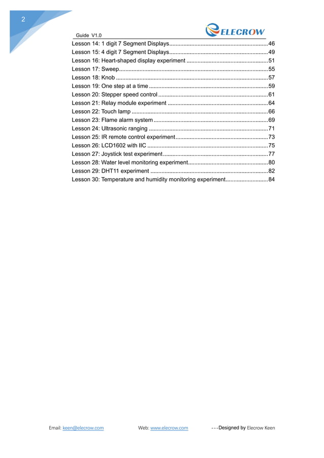Arduino: Starter kit for arduino(manual de usuario) | PDF