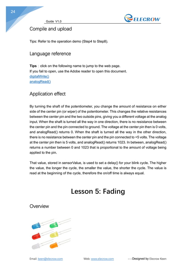 Arduino: Starter kit for arduino(manual de usuario) | PDF