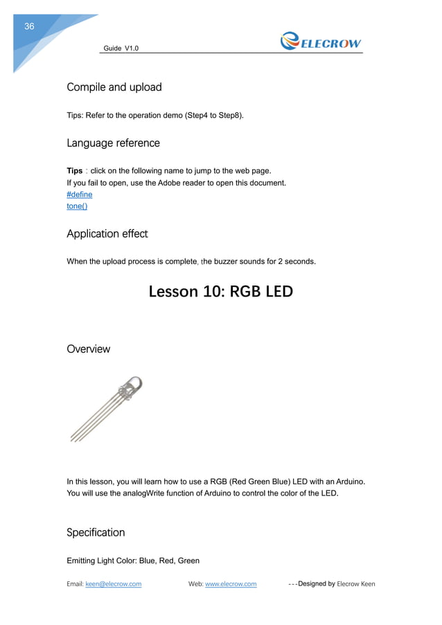 Arduino: Starter kit for arduino(manual de usuario) | PDF