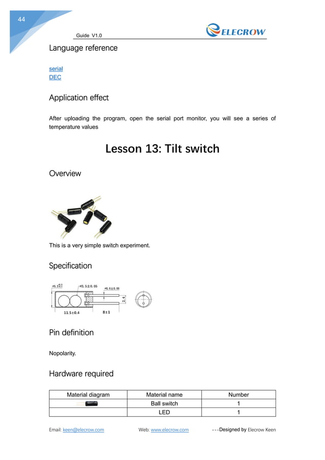 Arduino: Starter kit for arduino(manual de usuario) | PDF