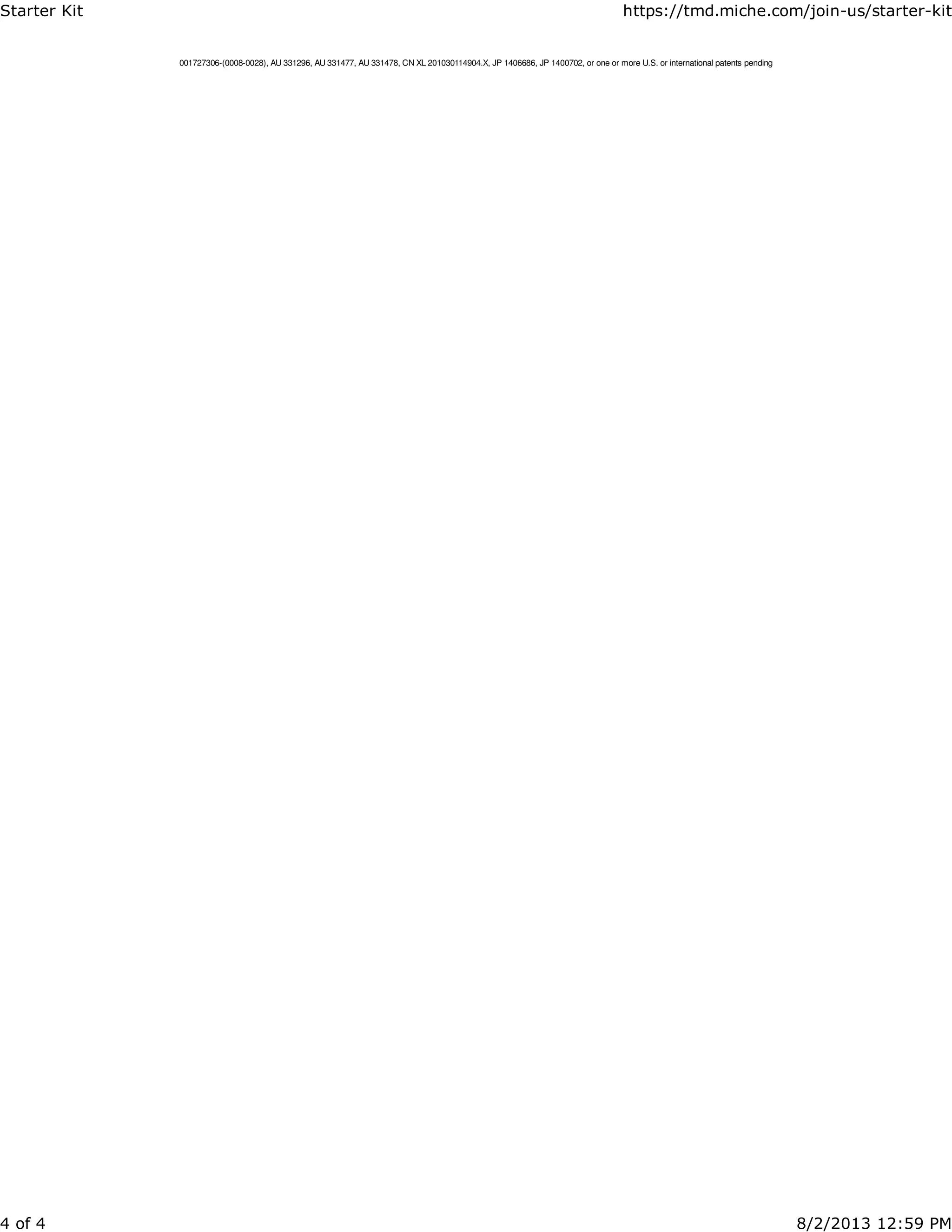 Miche Starter Kit Options | PDF