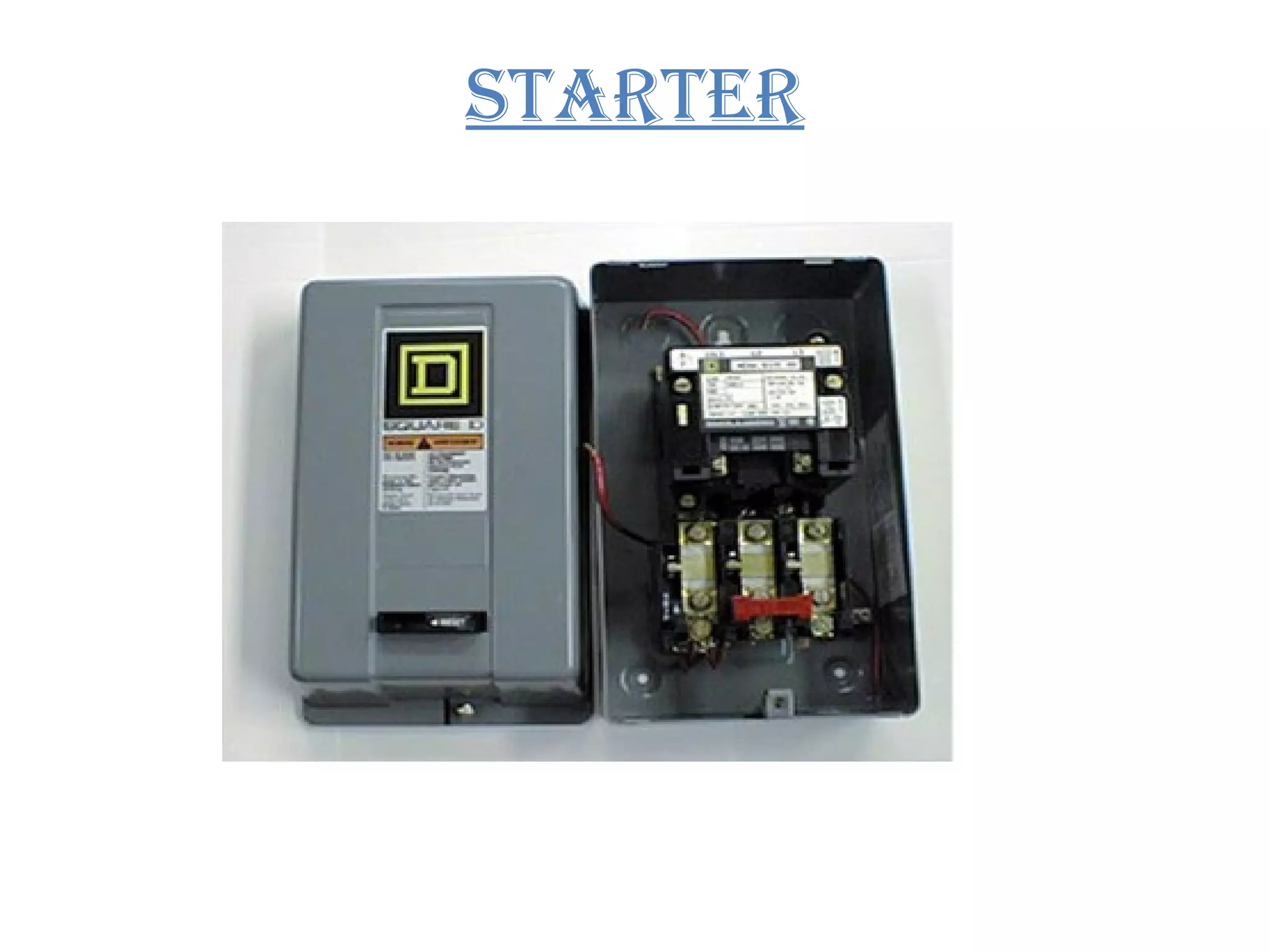 Starter of an induction motor | PPT