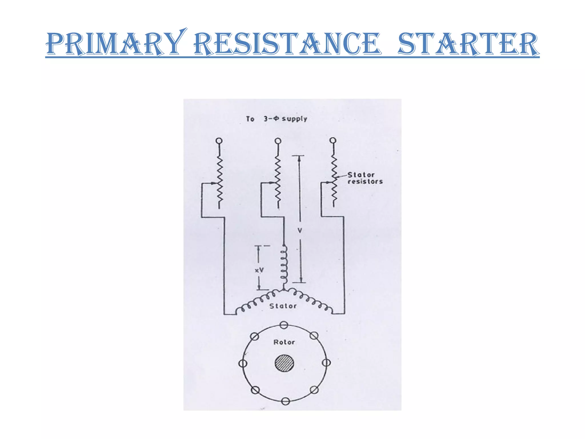 Starter of an induction motor | PPT
