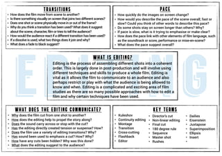 Film language micro elements toolkit and revision mats for analysing ...