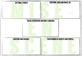 Film language micro elements toolkit and revision mats for analysing ...