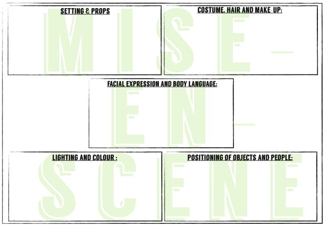 Film language micro elements toolkit and revision mats for analysing ...