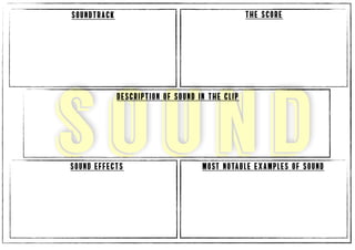 Film language micro elements toolkit and revision mats for analysing ...