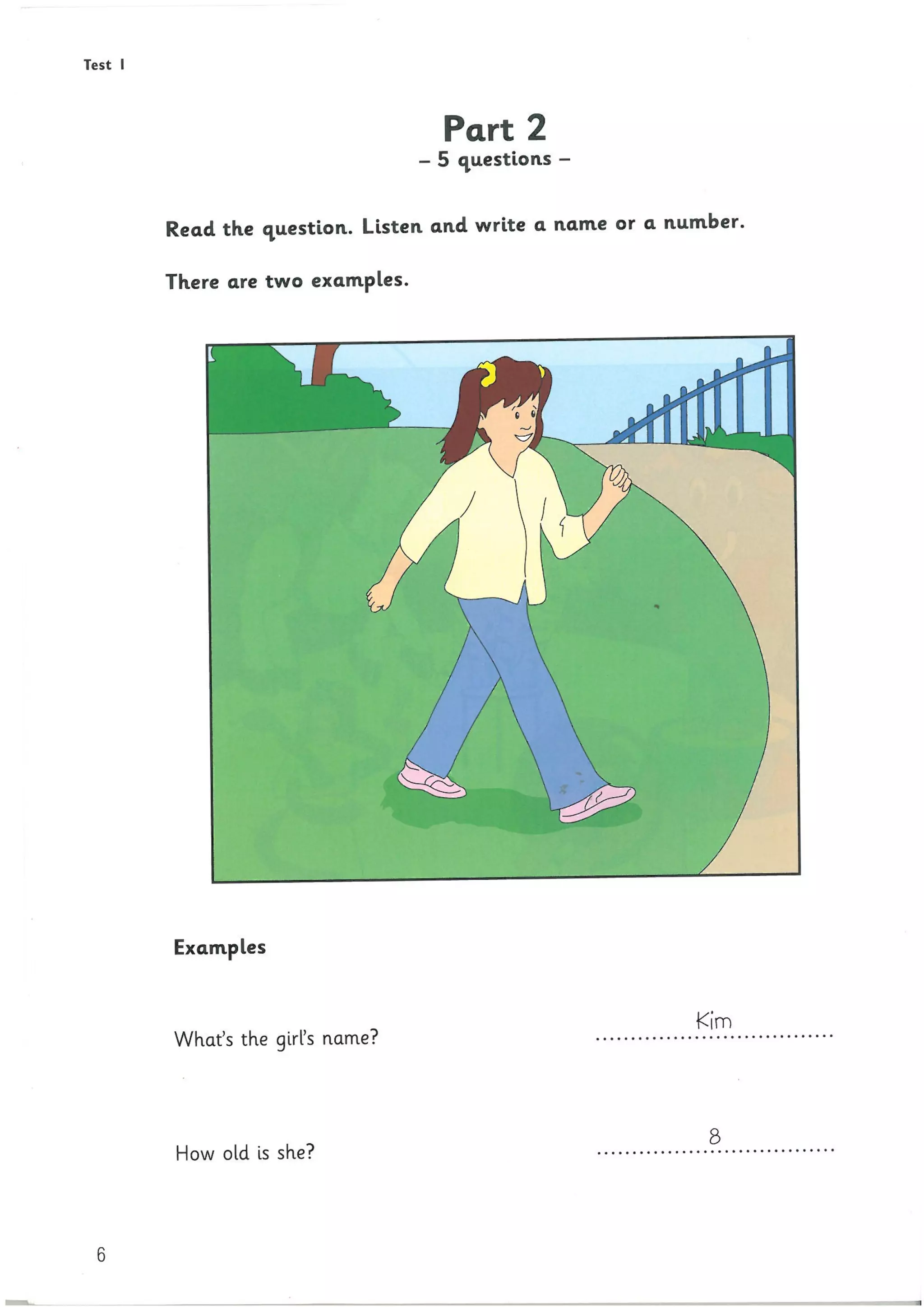 Starters 2 test 1 | PDF