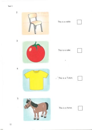 Starters 2 test 1 | PDF