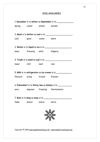 Starter Worksheets | DOC
