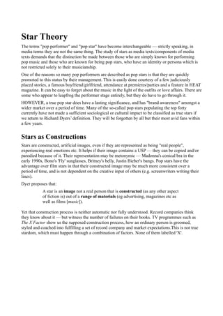 What Is the Star Theory?