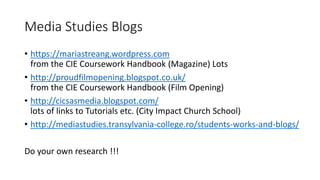 Introduction the Media Studies | PPTX