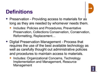 Starting a Digital Preservation Program | PPT