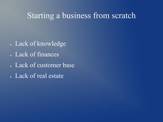 Starting a business from scratch | PPT
