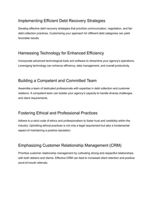 Launching a Debt Collection Agency in California: A Step-by-Step ...