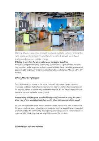 Starting A Library Makerspace: A guide to building a makerspace in ...