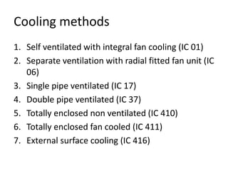 Starting and cooling methodes of motor | PPT