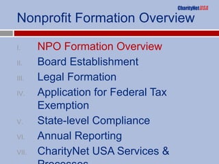 Starting a nonprofit | PPTX