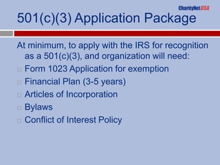 Starting a nonprofit | PPTX