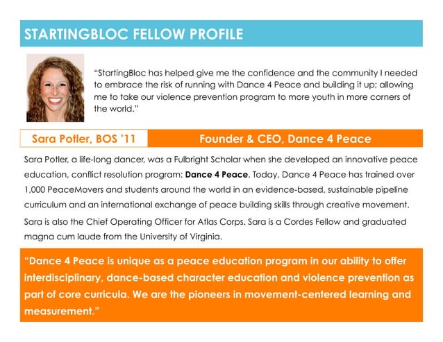 StartingBloc Fellow profiles deck | PPT