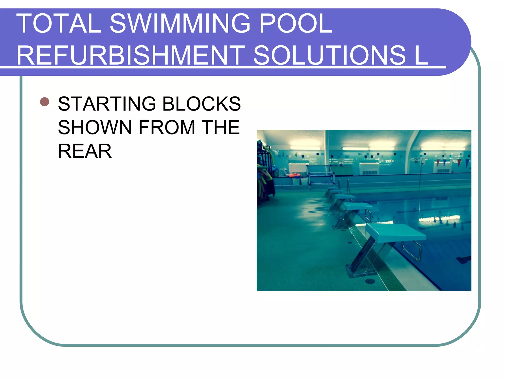 Starting blocks competition pool equipment | PPT